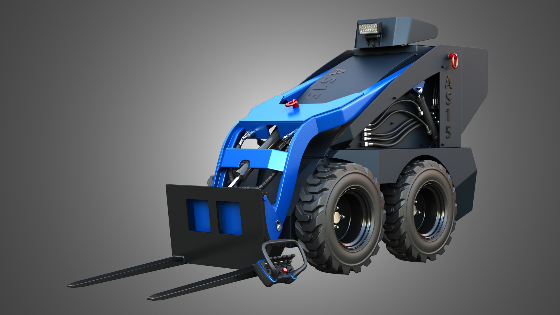 3D Conmeq AS15 - Pallet Forks - Max Format 2016 - polys 3630640 - Verts ...