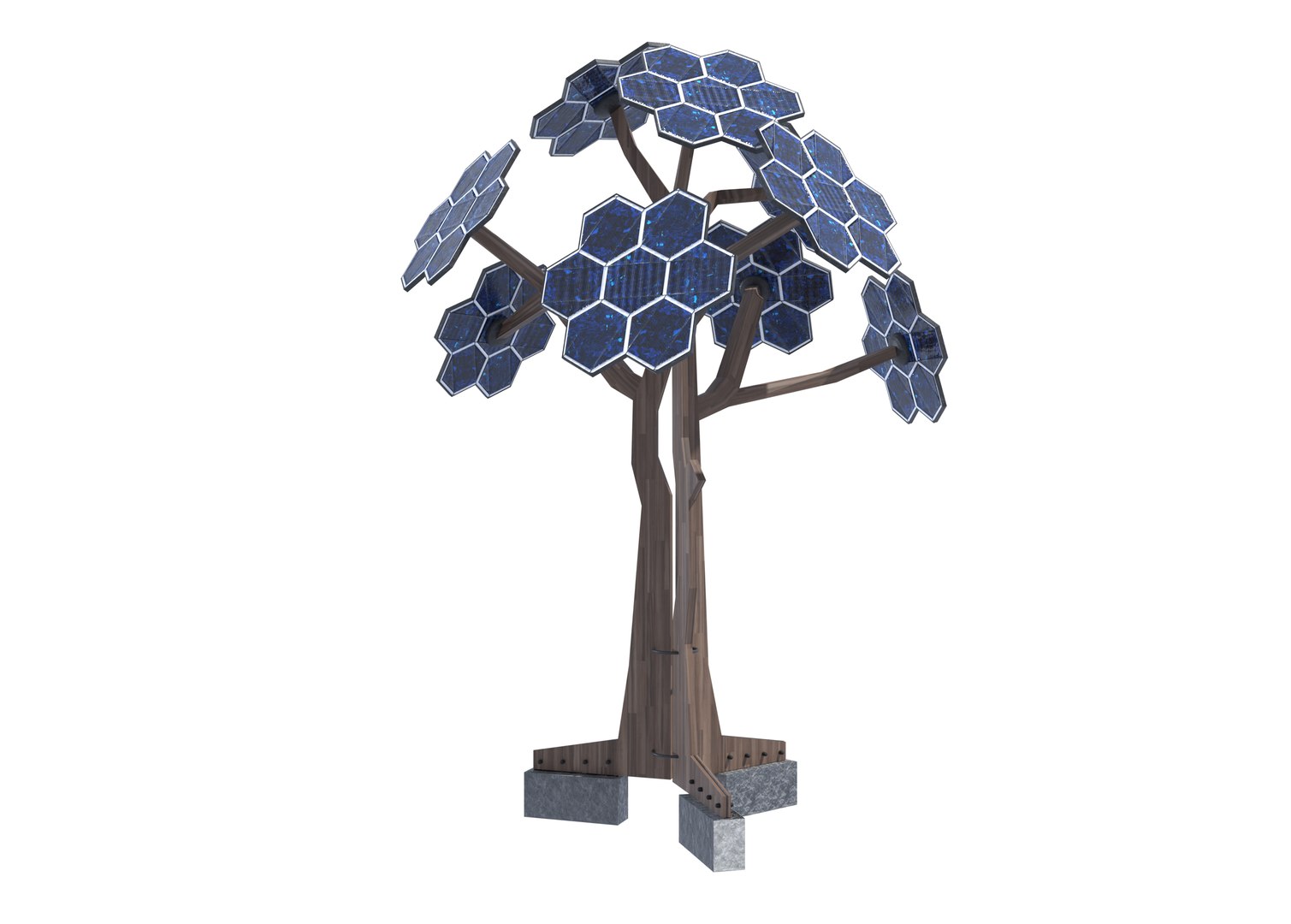 Future Energy Solar Trees 3D Model - TurboSquid 1534496