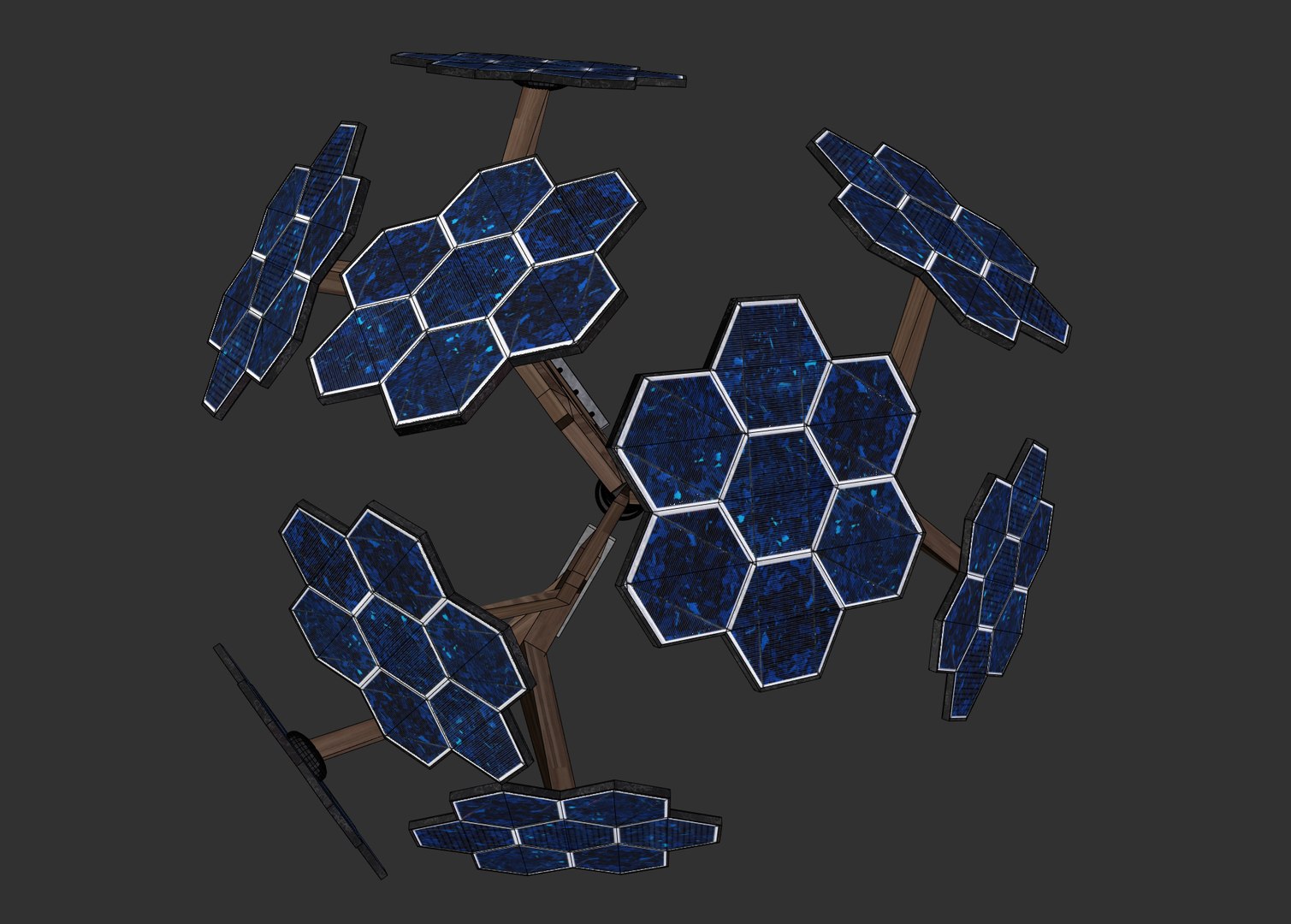 Future Energy Solar Trees 3D Model - TurboSquid 1534496