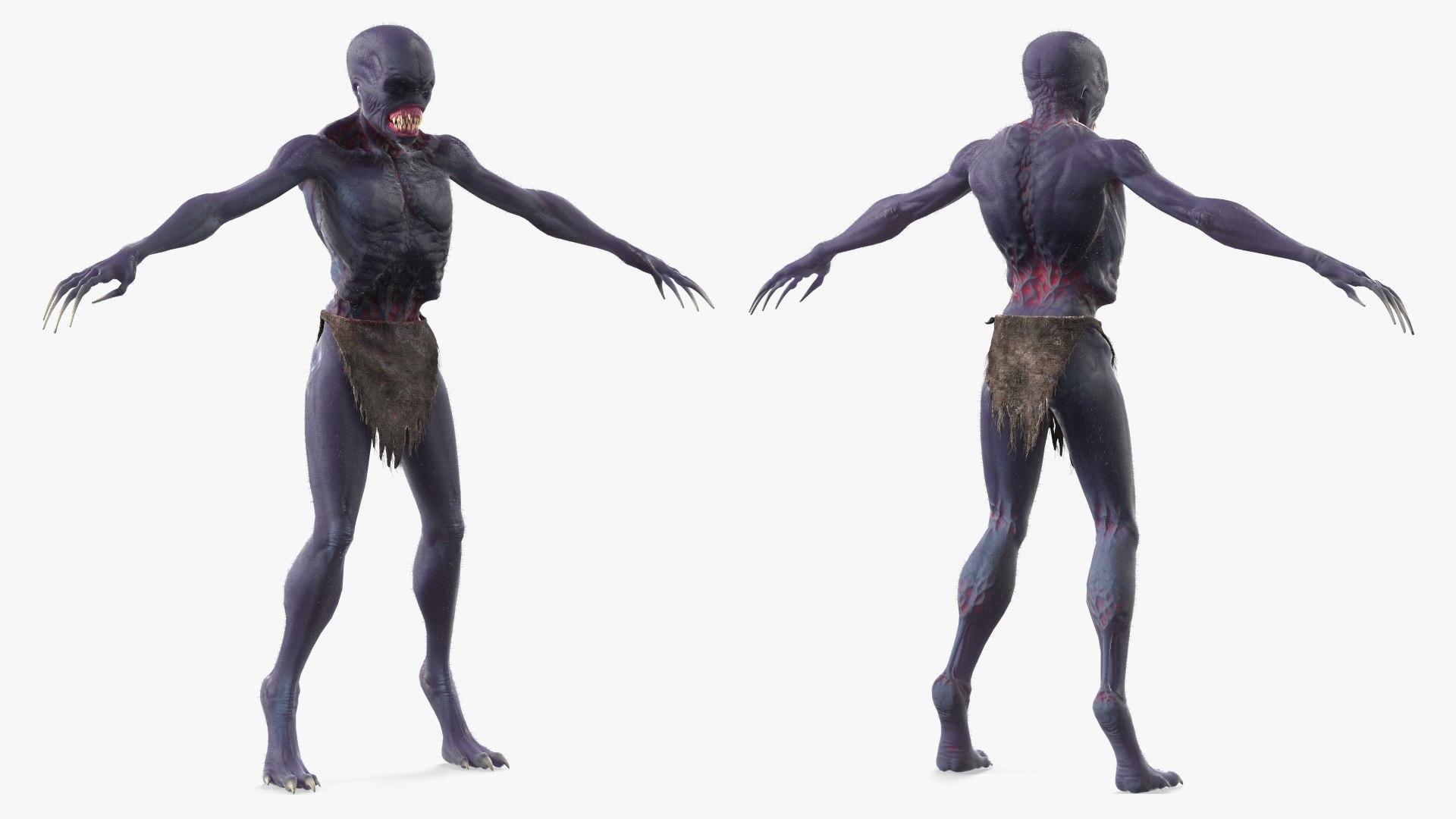 Creature T Pose Fur 3D Model - TurboSquid 1703656