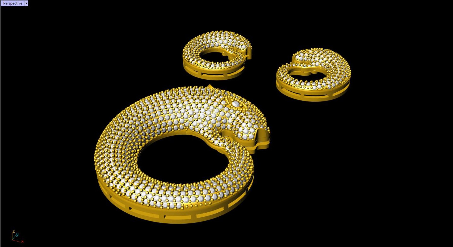 Modern Side Piece Necklace 3D CAD File 3D Model - TurboSquid 2301563