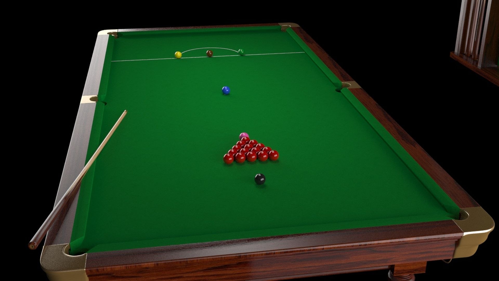 3D Snooker Table Model - TurboSquid 1840591