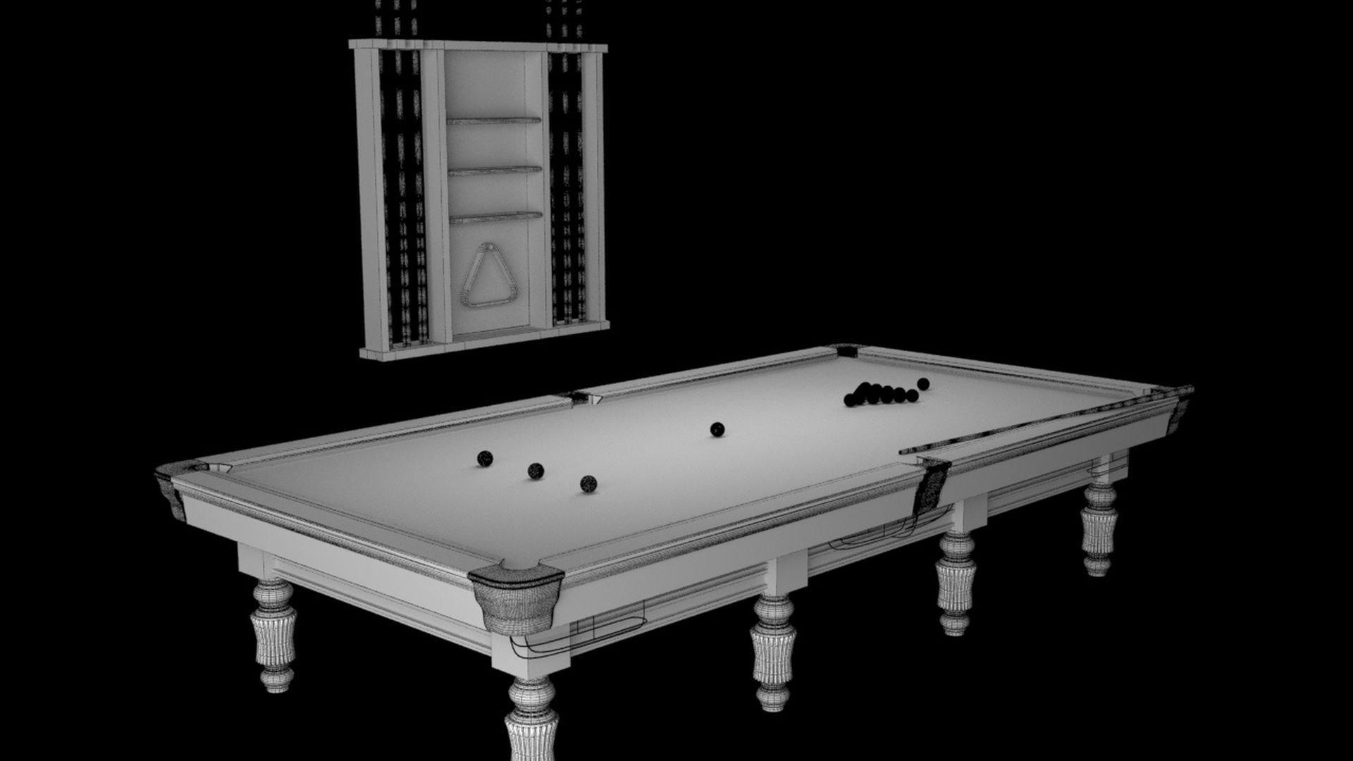 3D Snooker Table Model - TurboSquid 1840591
