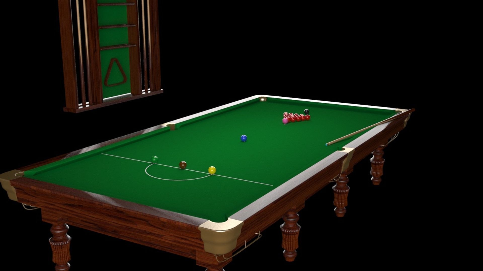 3D Snooker Table Model - TurboSquid 1840591