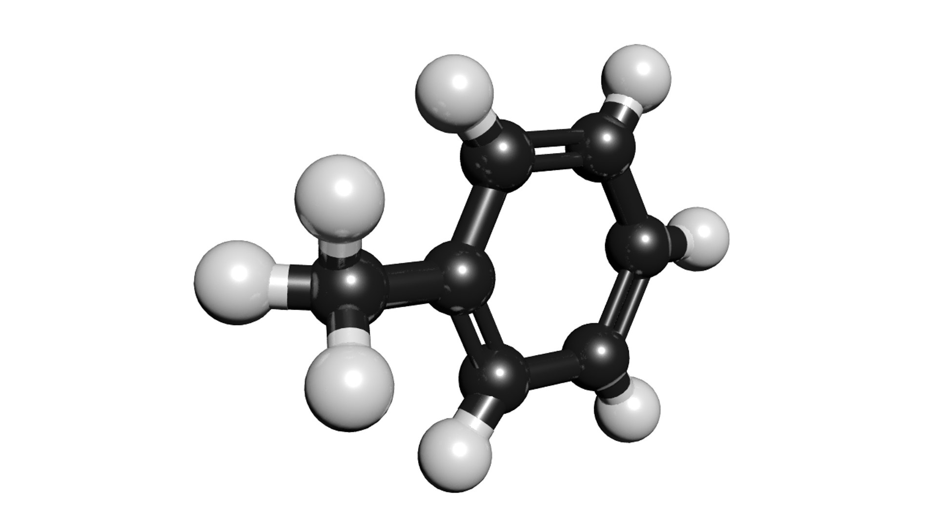 Toluene Molecule C7h8 3D Model - TurboSquid 1427212