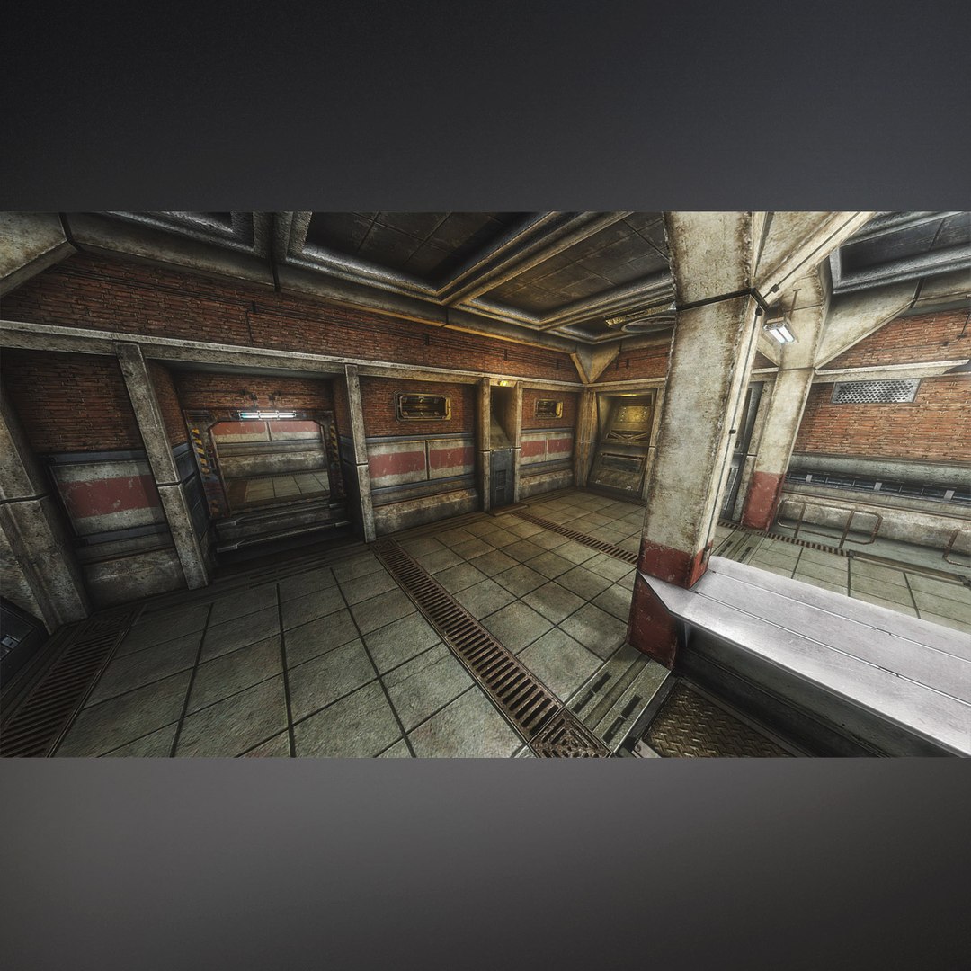 3ds Sci-fi Interior Armory