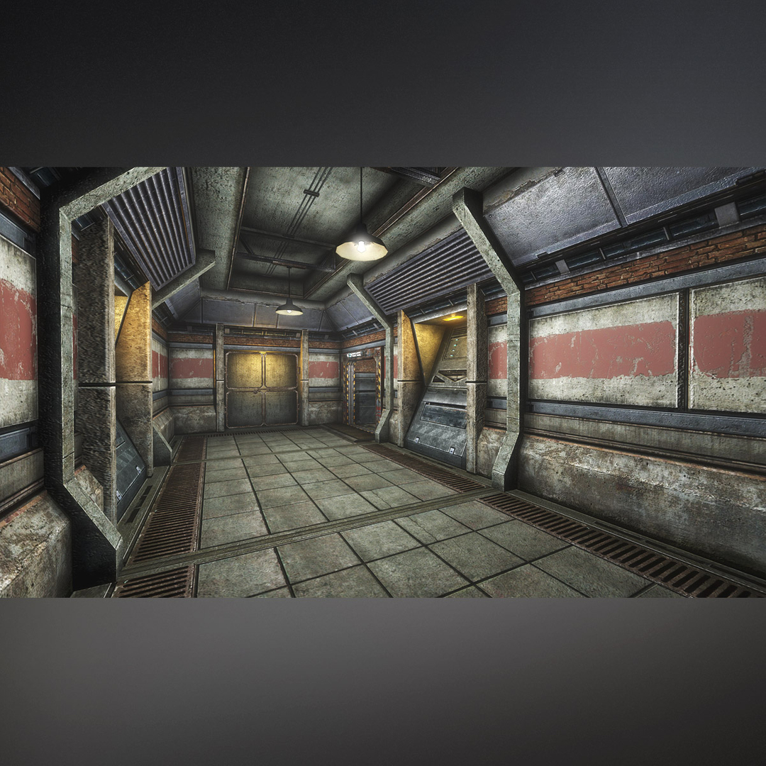 3ds sci-fi interior armory