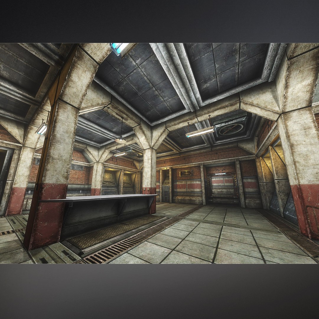 3ds Sci-fi Interior Armory