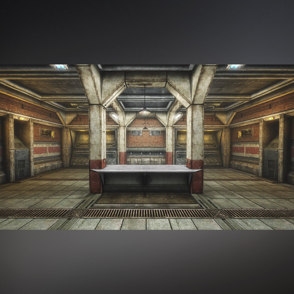 3ds sci-fi interior armory