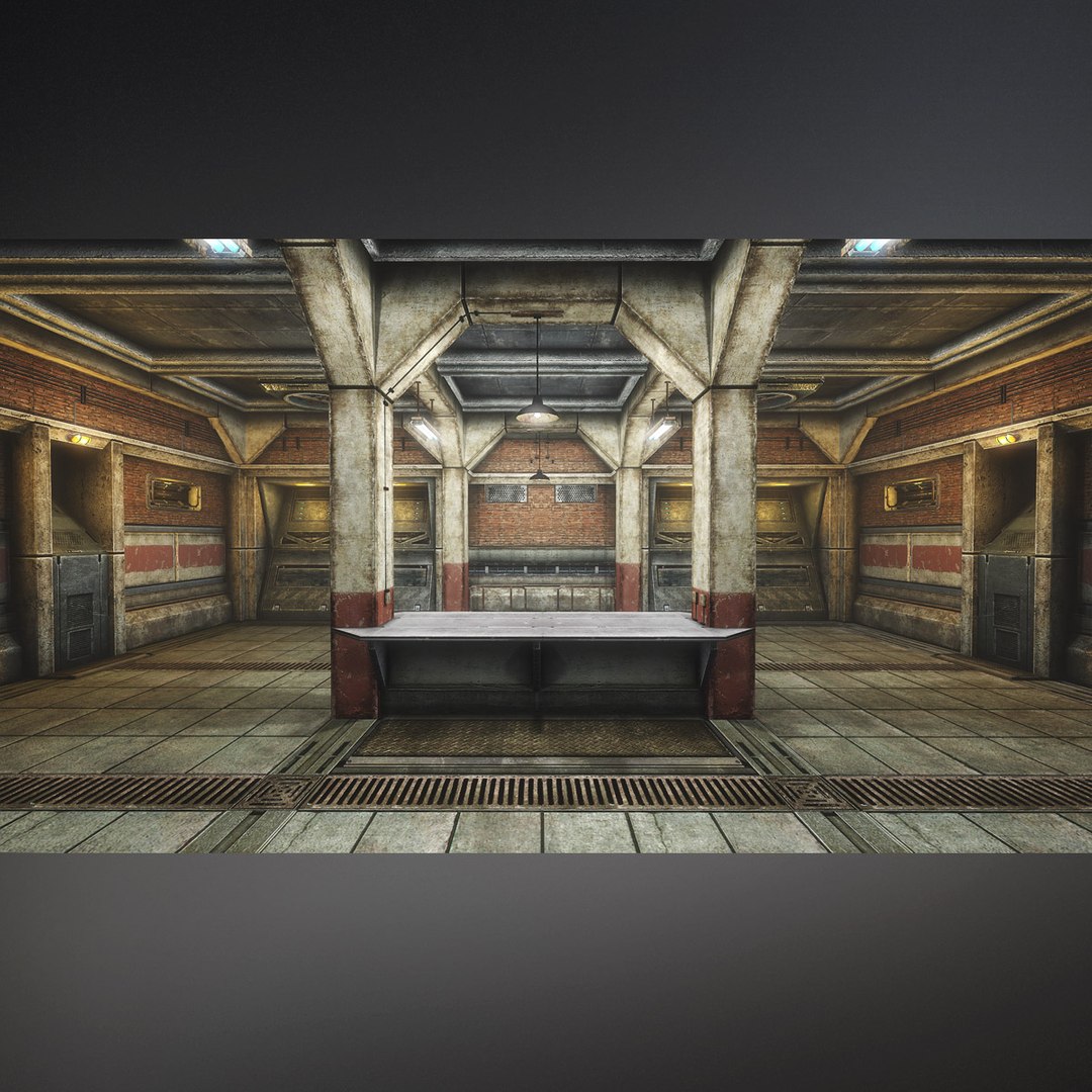 3ds Sci-fi Interior Armory