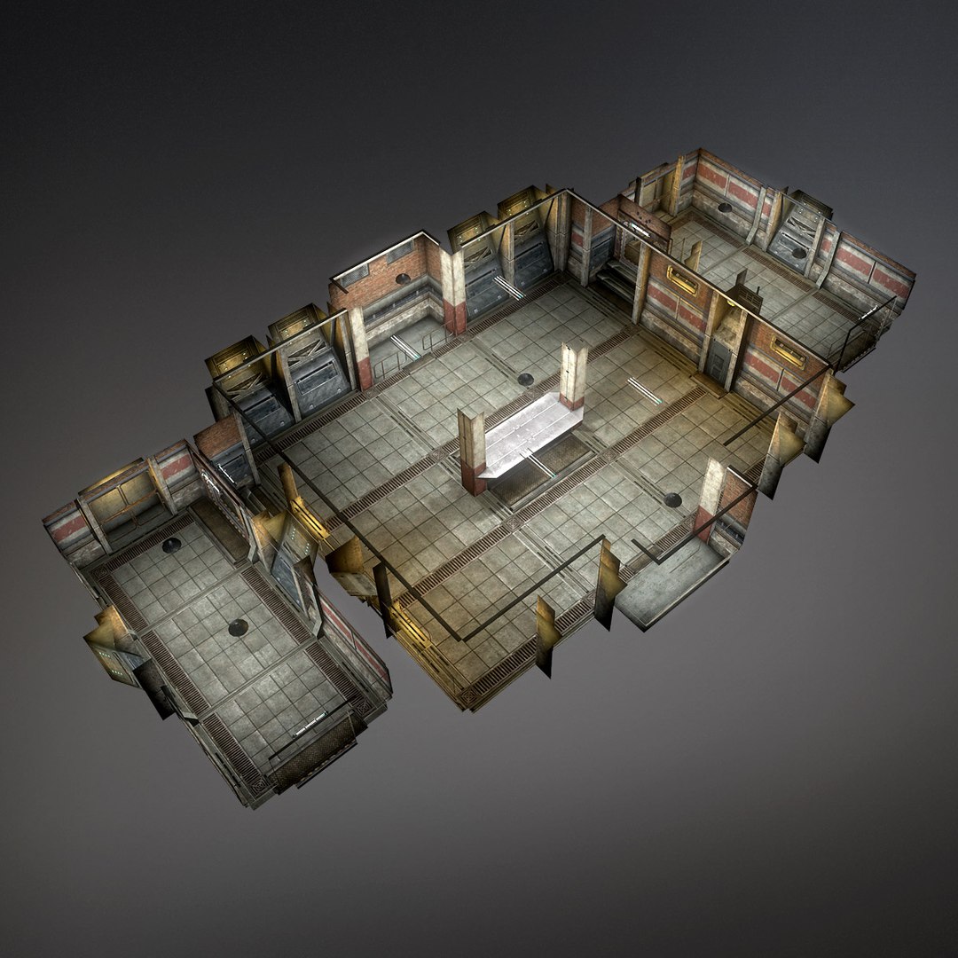 3ds Sci-fi Interior Armory