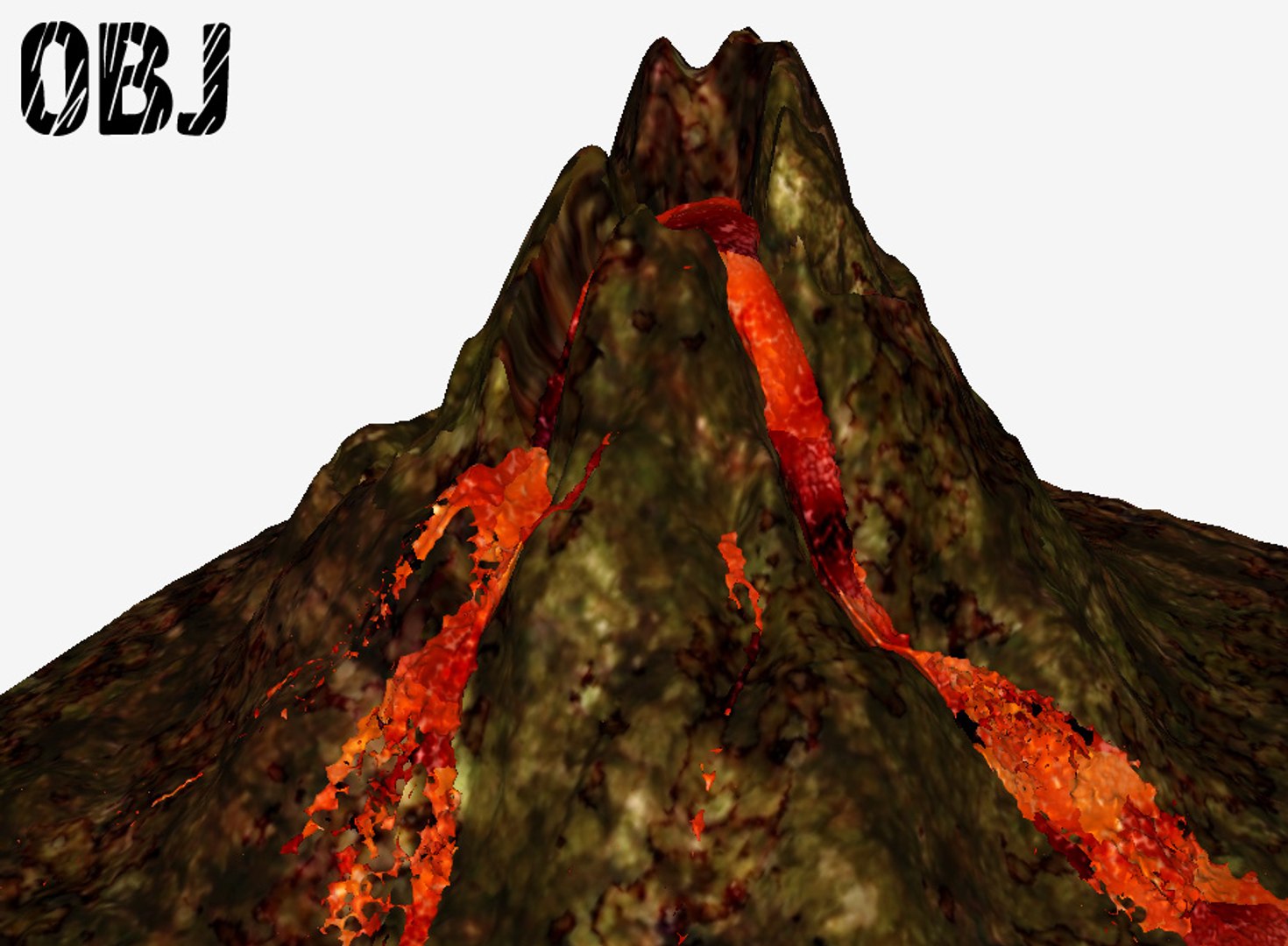 3ds Max Volcano V-ray Scanline Low-poly