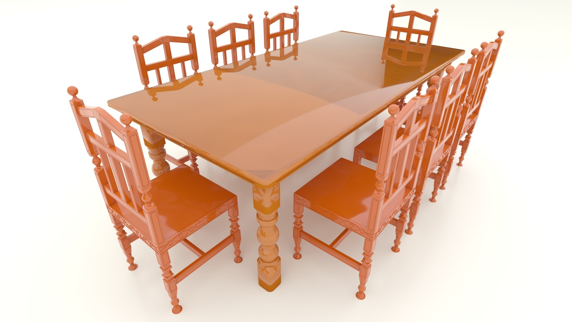Dining Set 2 3D Model - TurboSquid 2077399