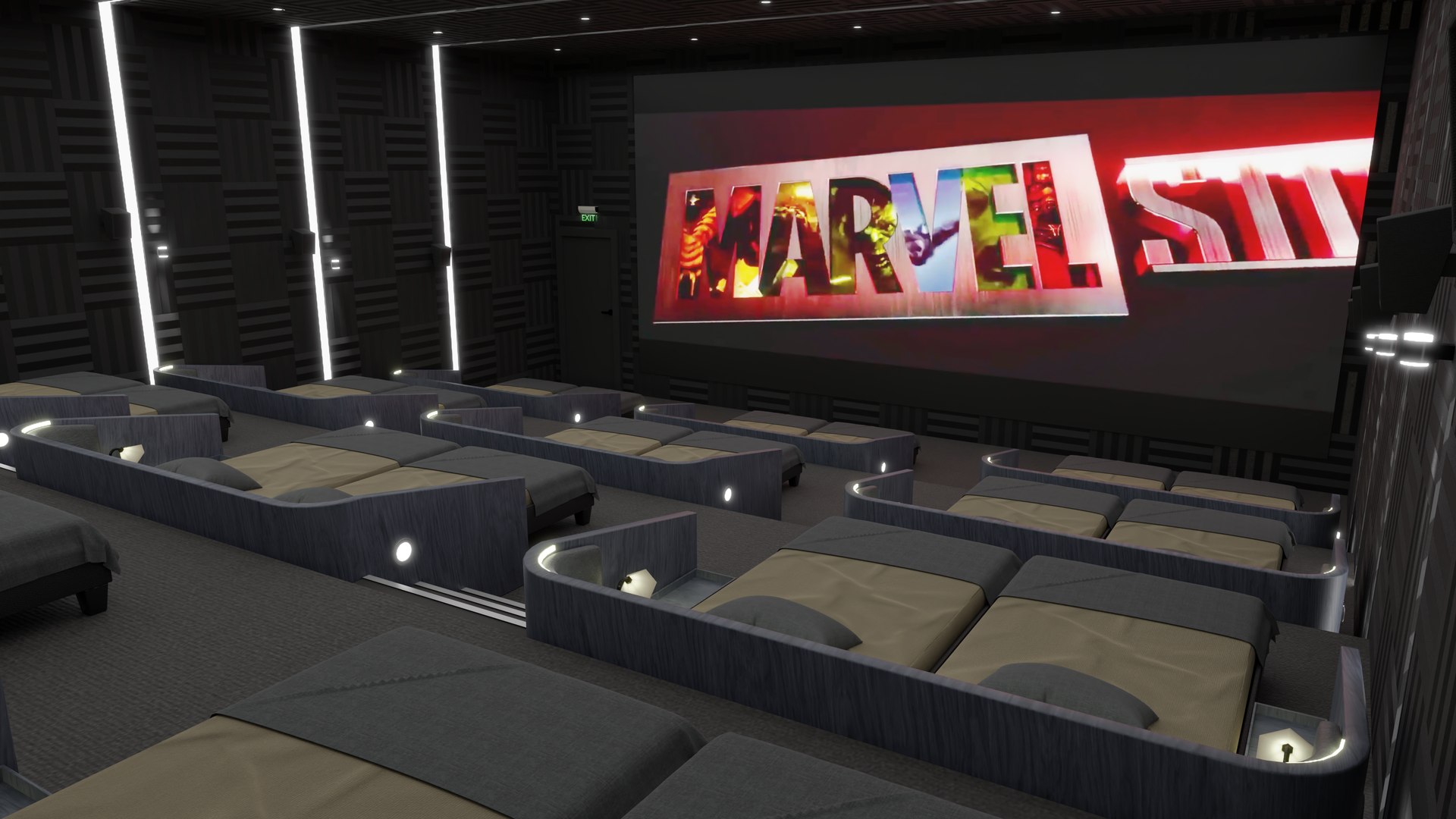 Movie Theater 3D Model - TurboSquid 2009553