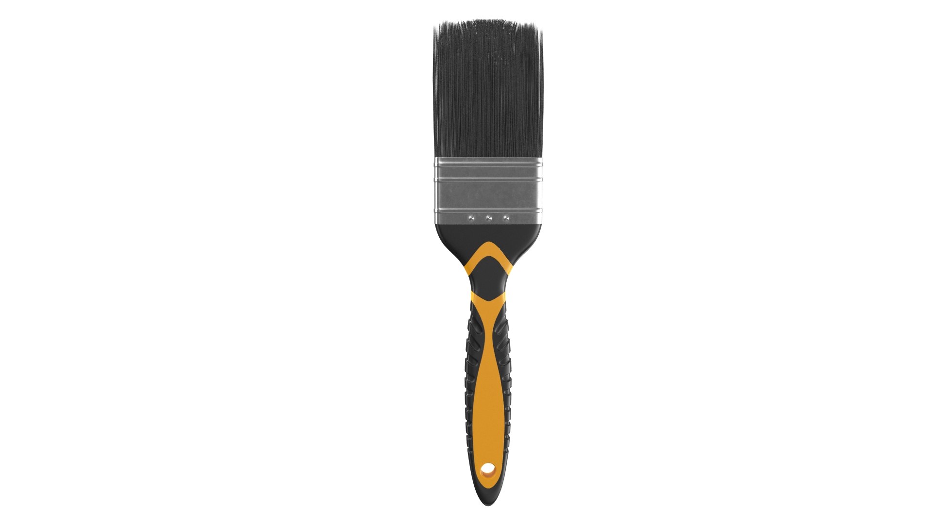 3D Detailed Paint Brush Black Hair Model - TurboSquid 2084193