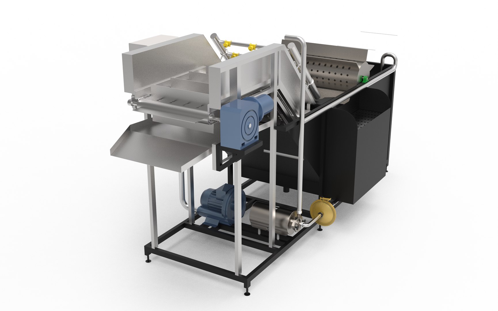 Vegetable And Fruit Washing Machine 3D Model - TurboSquid 1866469