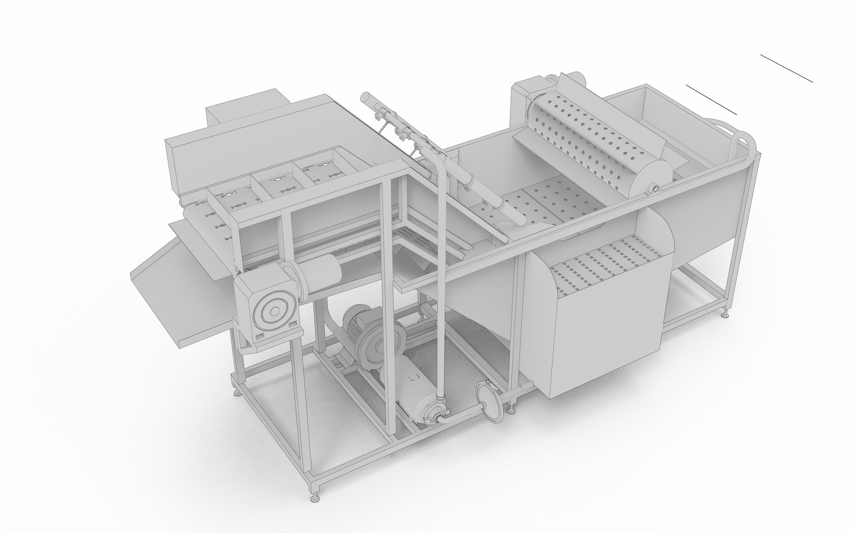 Vegetable And Fruit Washing Machine 3D Model - TurboSquid 1866469