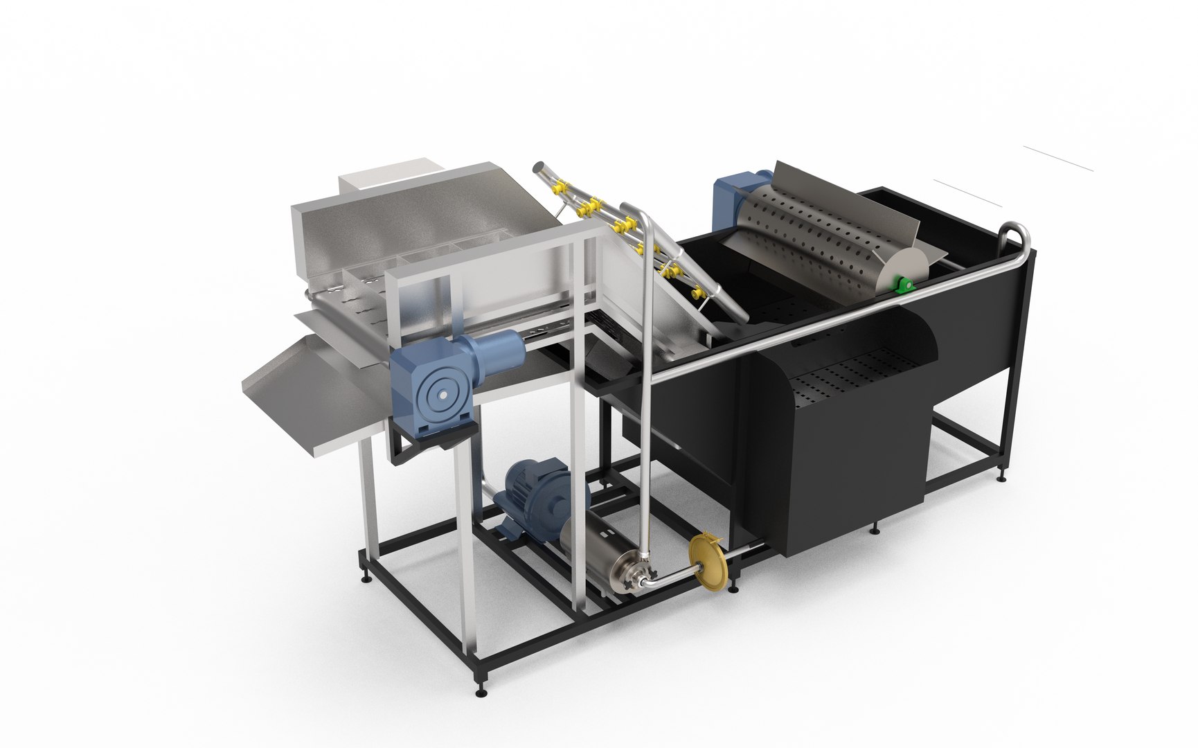 Vegetable And Fruit Washing Machine 3D Model - TurboSquid 1866469