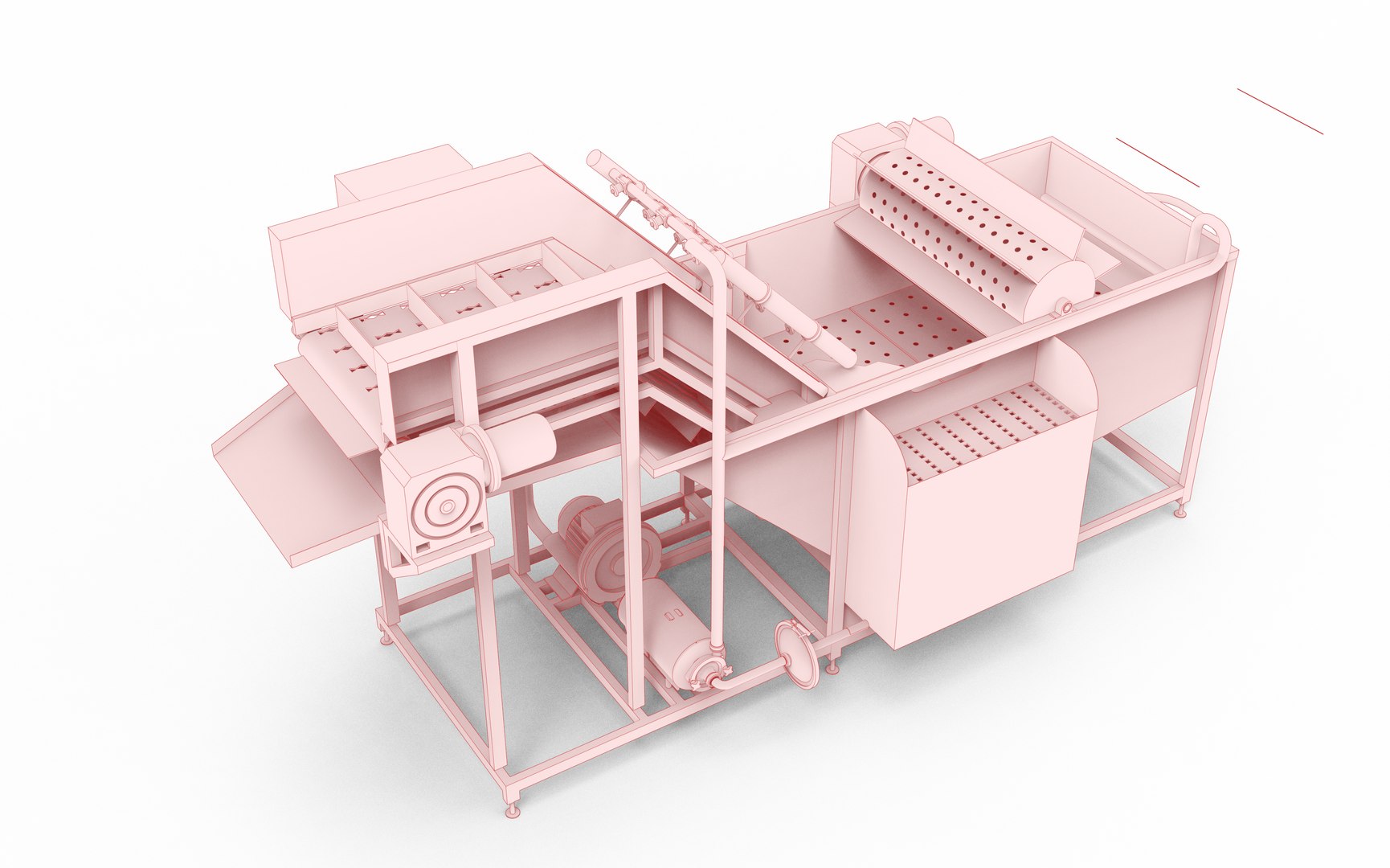 Vegetable And Fruit Washing Machine 3D Model - TurboSquid 1866469