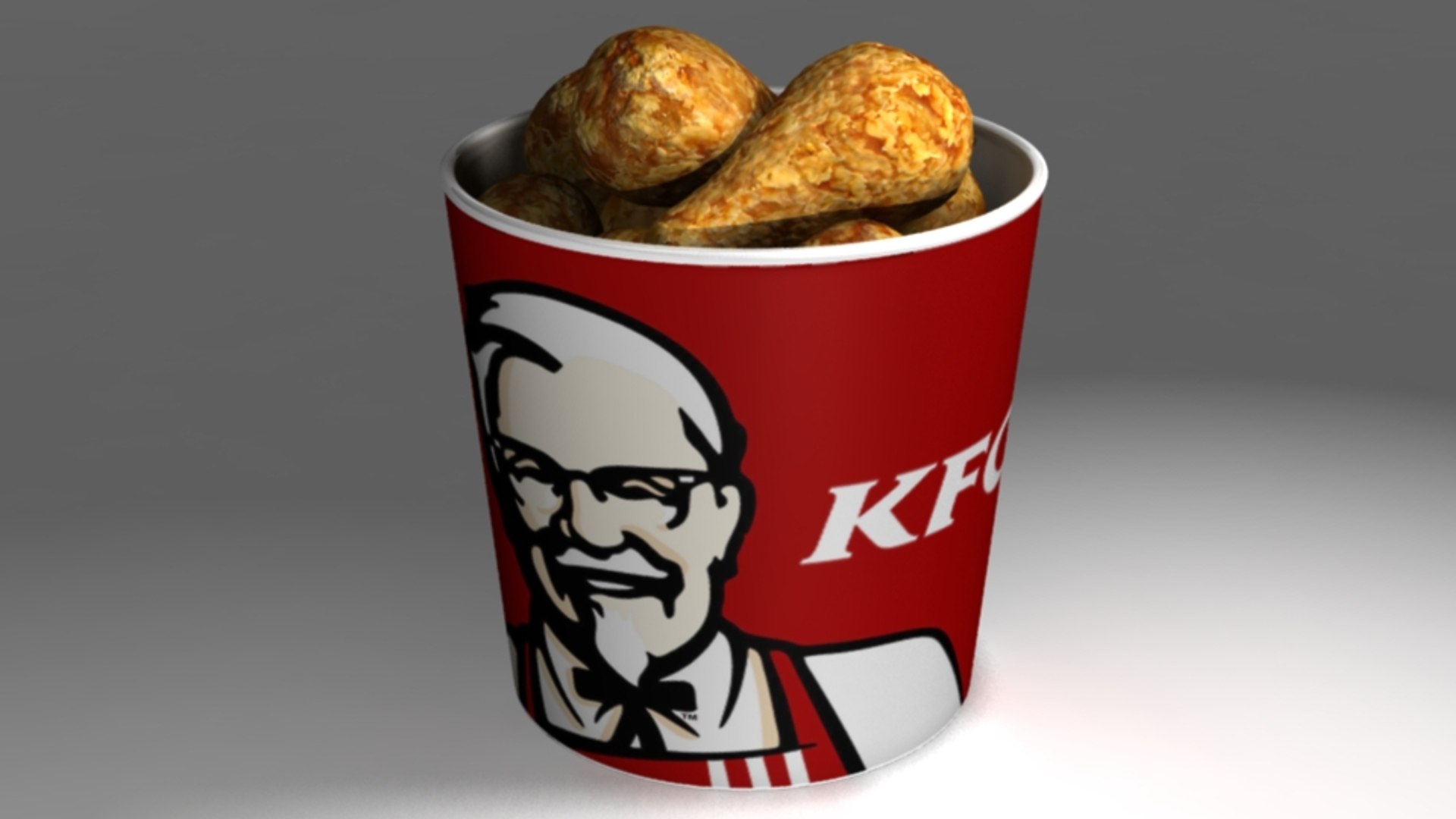 Kfc Bucket 3d Model