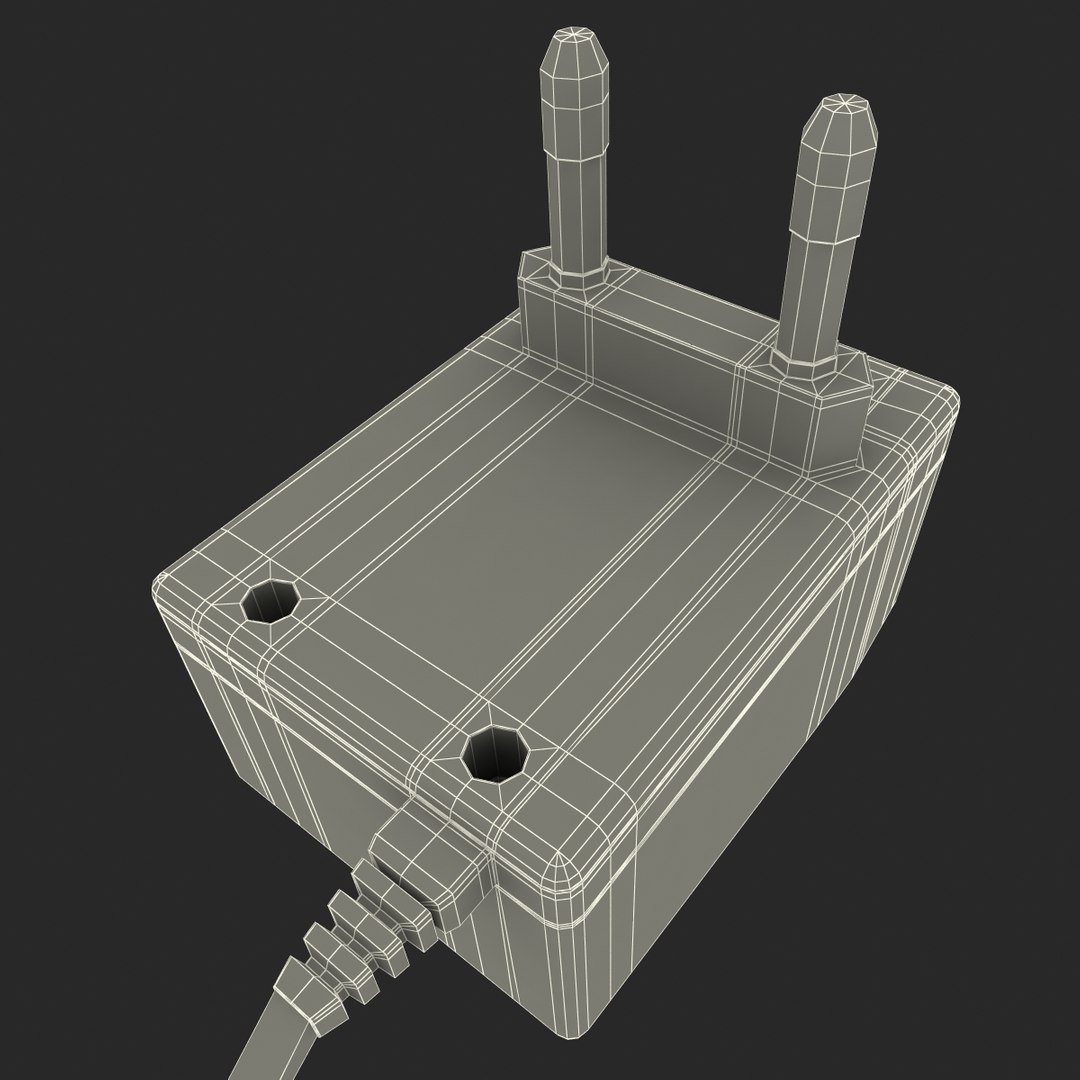 12w Power Adapter 3d Model