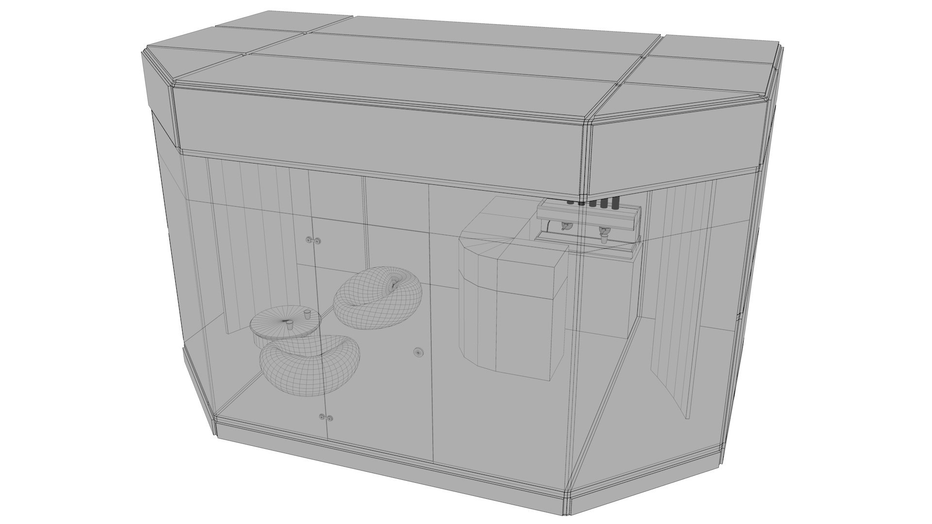 Coffee Sale Point 3D Model - TurboSquid 1428160