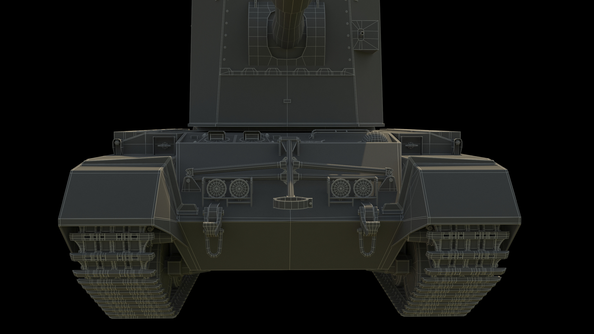 3D british heavy tank fv4005 model - TurboSquid 1655830