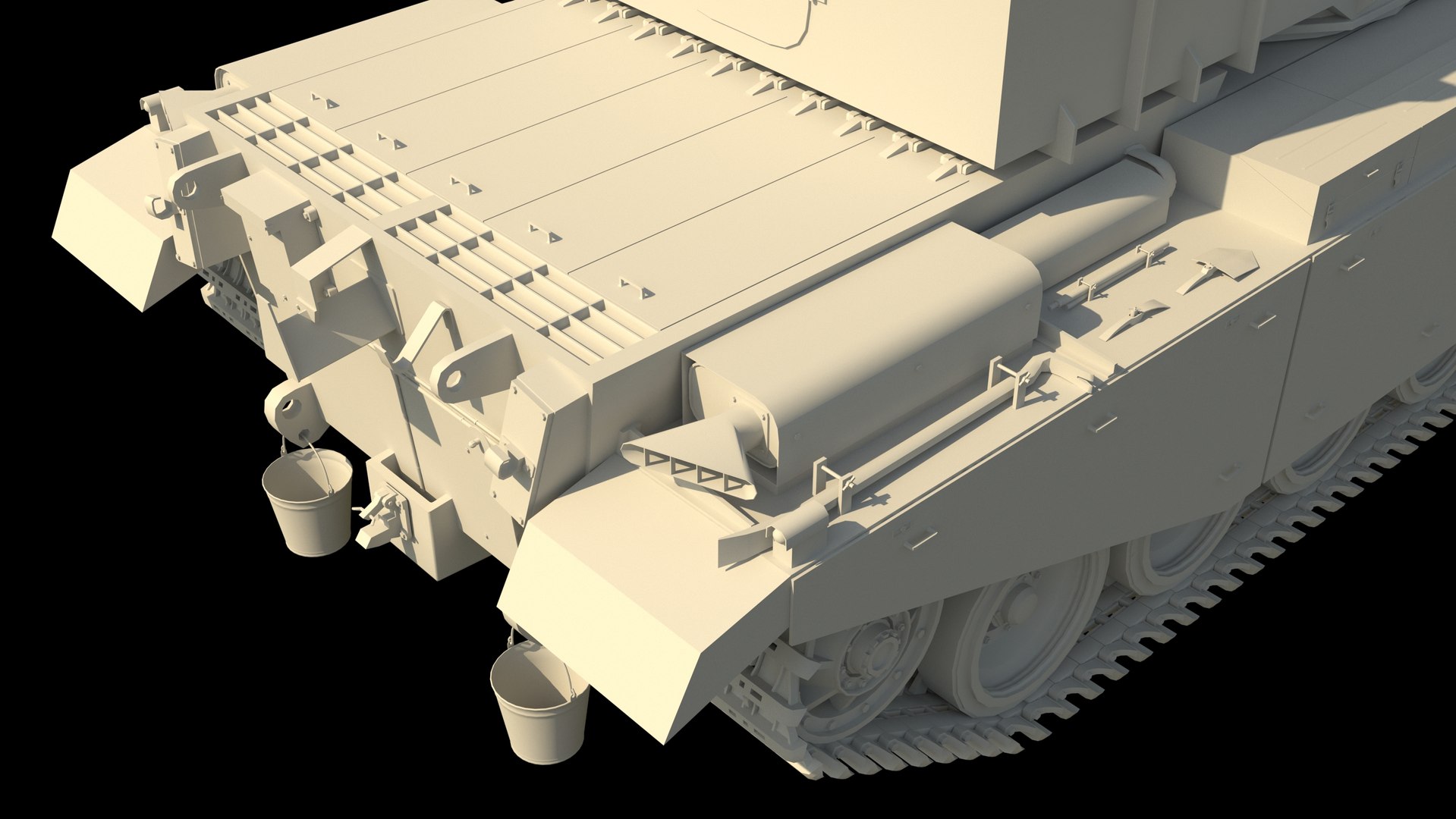 3D British Heavy Tank Fv4005 Model - TurboSquid 1655830