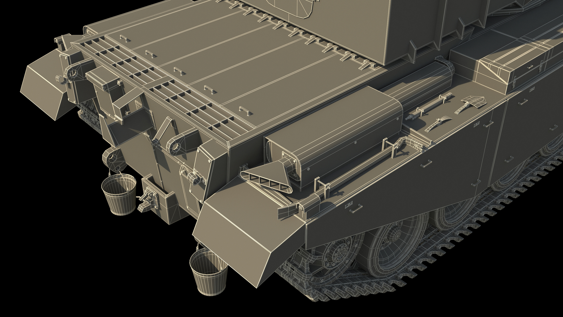 3D british heavy tank fv4005 model - TurboSquid 1655830