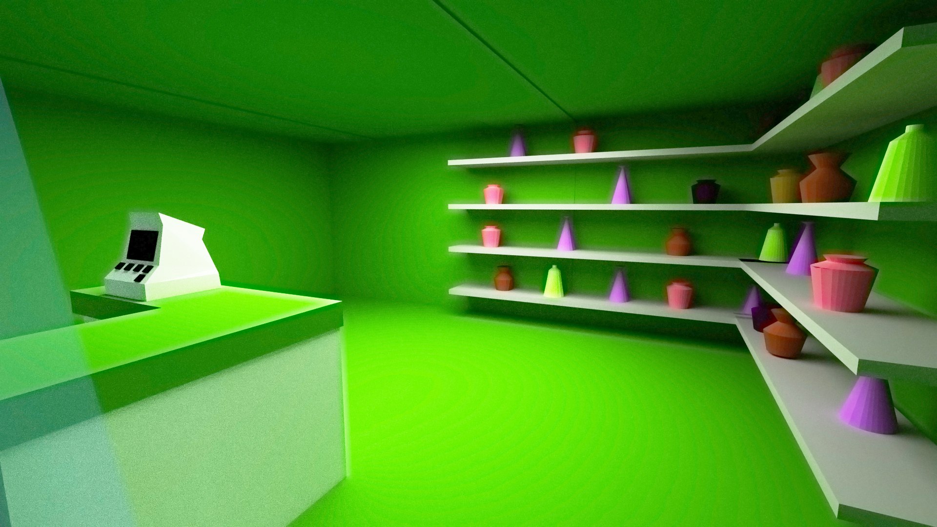 3D Low Poly Pharmacy Building - TurboSquid 2239735