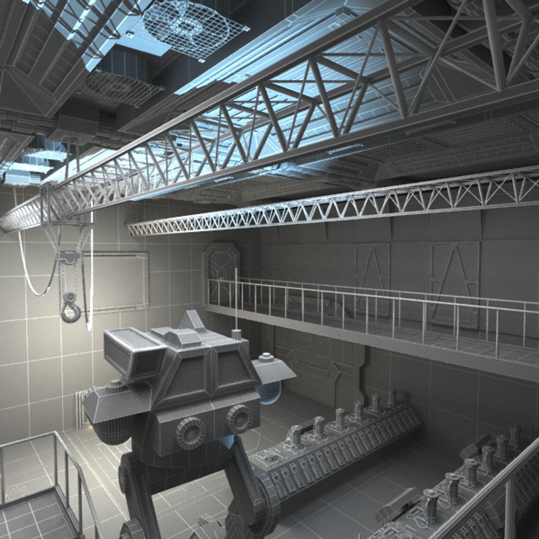 scene terminal computers 3d model