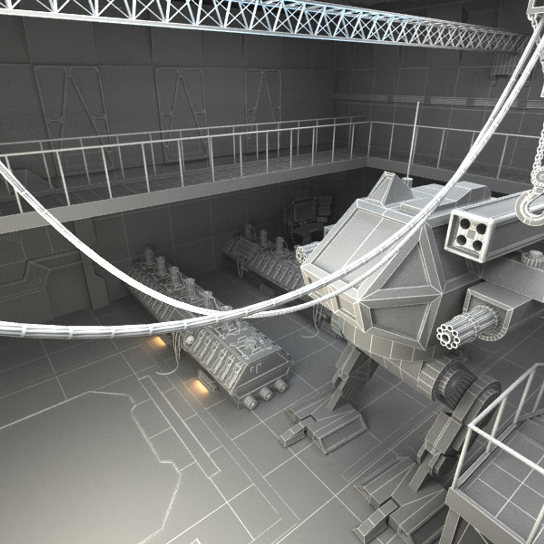 scene terminal computers 3d model