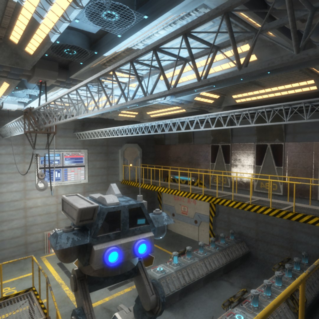 scene terminal computers 3d model