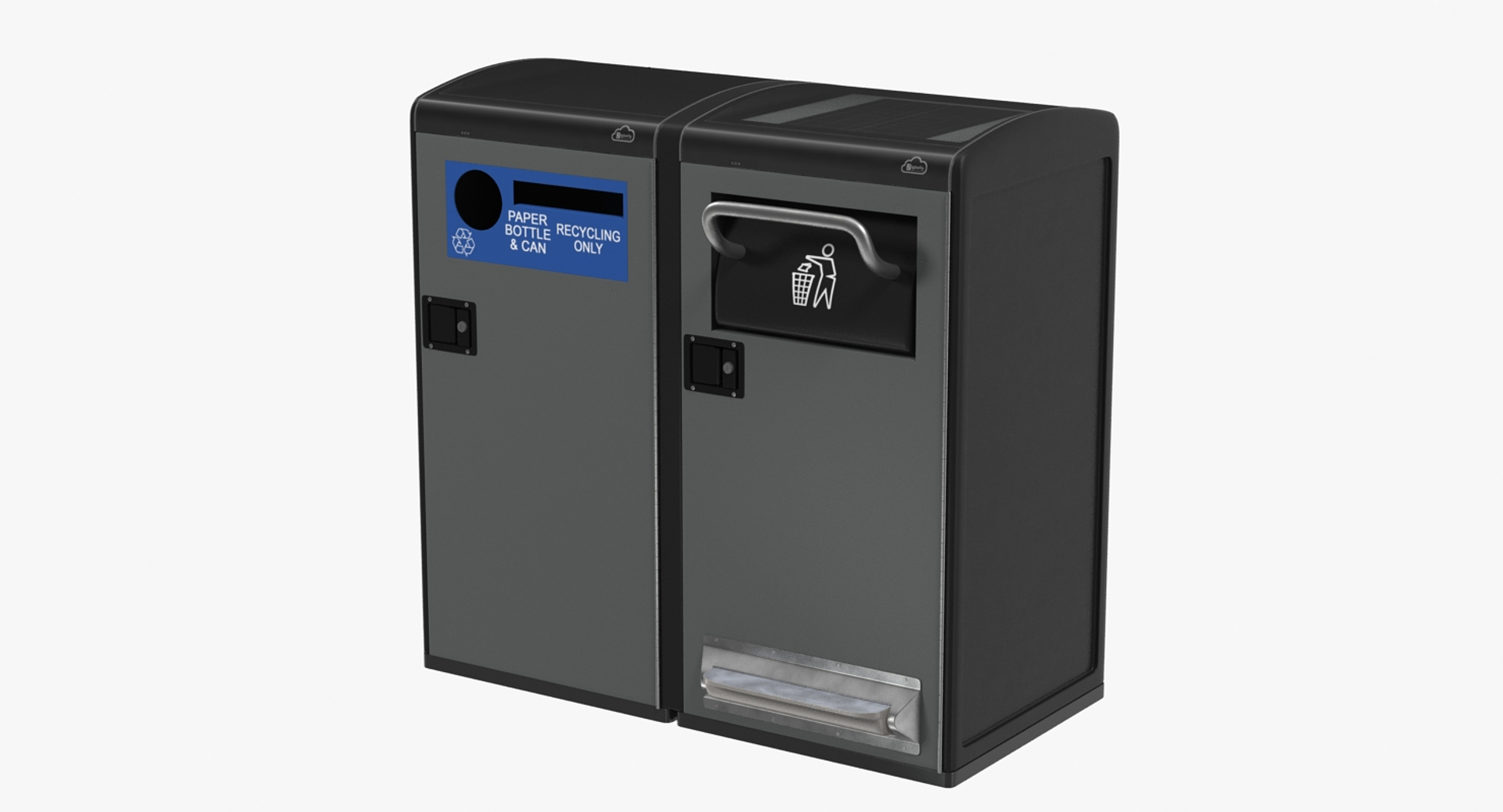 3D Solar Powered Trash Cans - TurboSquid 1328497