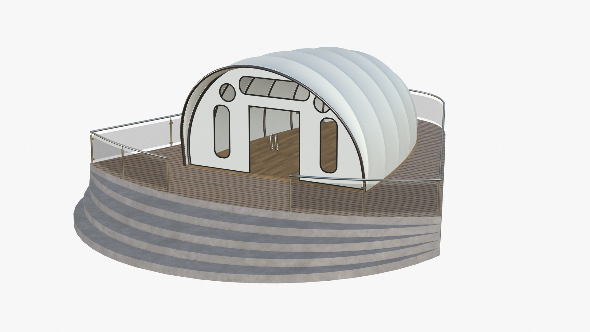3D Outdoor Luxury Glamping Tent - TurboSquid 1894356