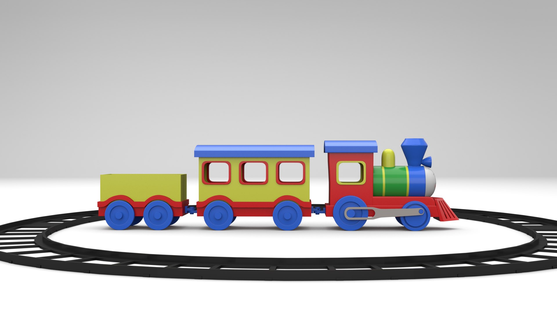 Toy Train Model - TurboSquid 2487366