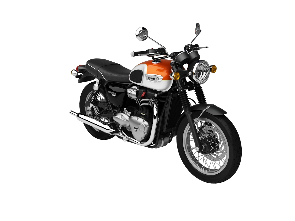 3d triumph bonneville t100 2017 model