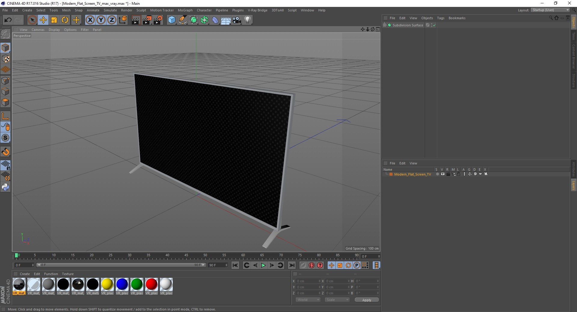 Modern Flat Screen TV 3D - TurboSquid 2264715