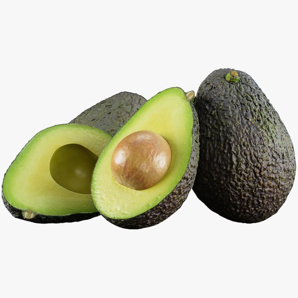 3D Avocado set 01 - TurboSquid 1922317