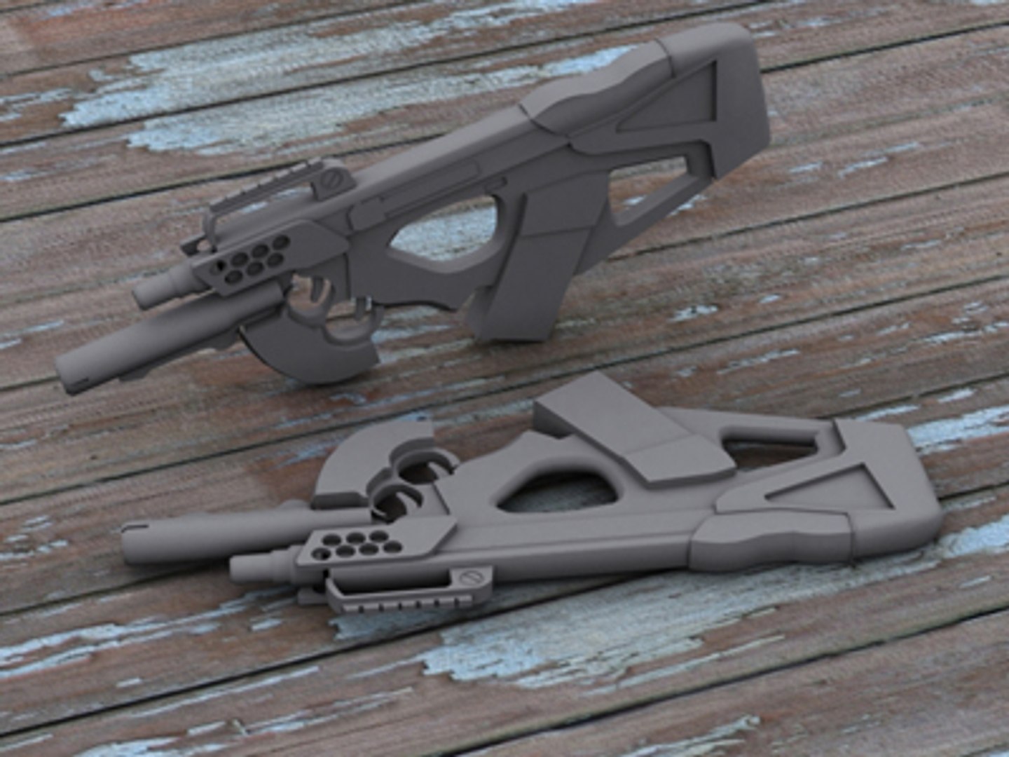 Concept Banshee Futuristic Gun 3ds