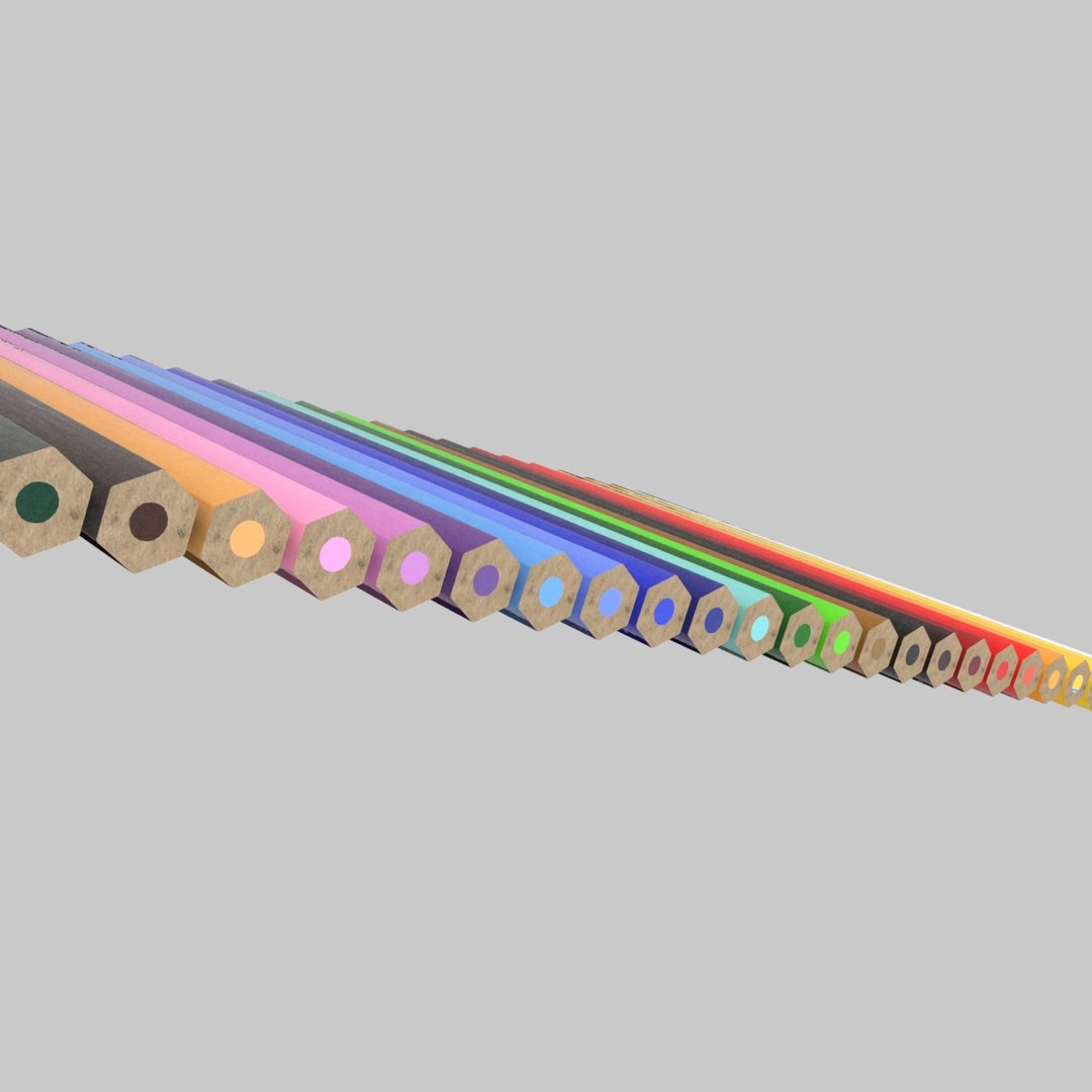 Colored Pencils Model - TurboSquid 1264353