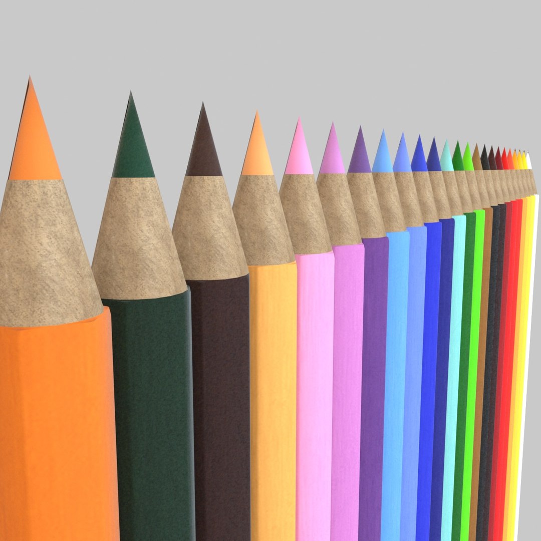 Colored Pencils Model - TurboSquid 1264353