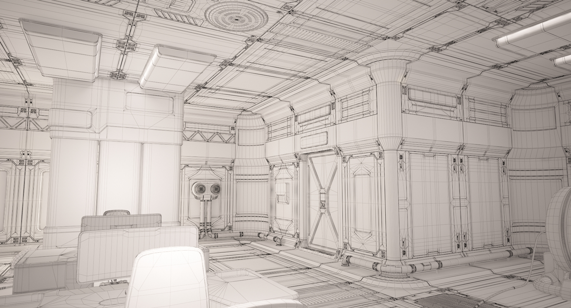 Sci fi laboratory 03 3D model - TurboSquid 1357198