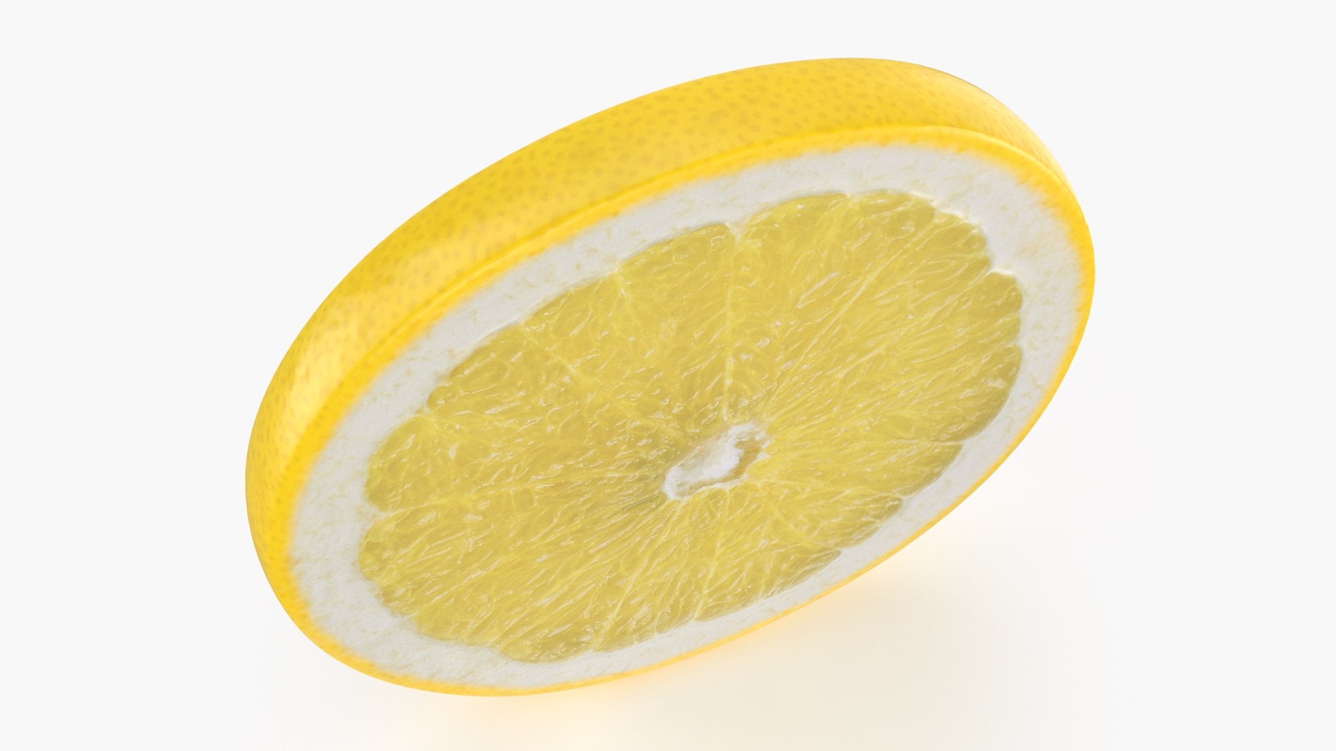 Round Yellow Grapefruit Slice 3D Model - TurboSquid 1997349