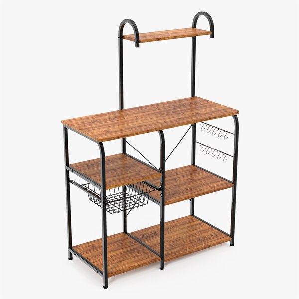 3D model multipurpose kitchen bakers rack - TurboSquid 1576752
