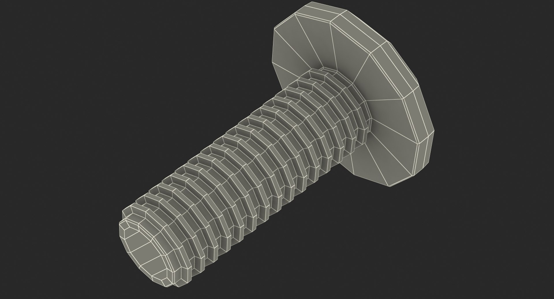 3D Machine Screw Model - TurboSquid 1253350