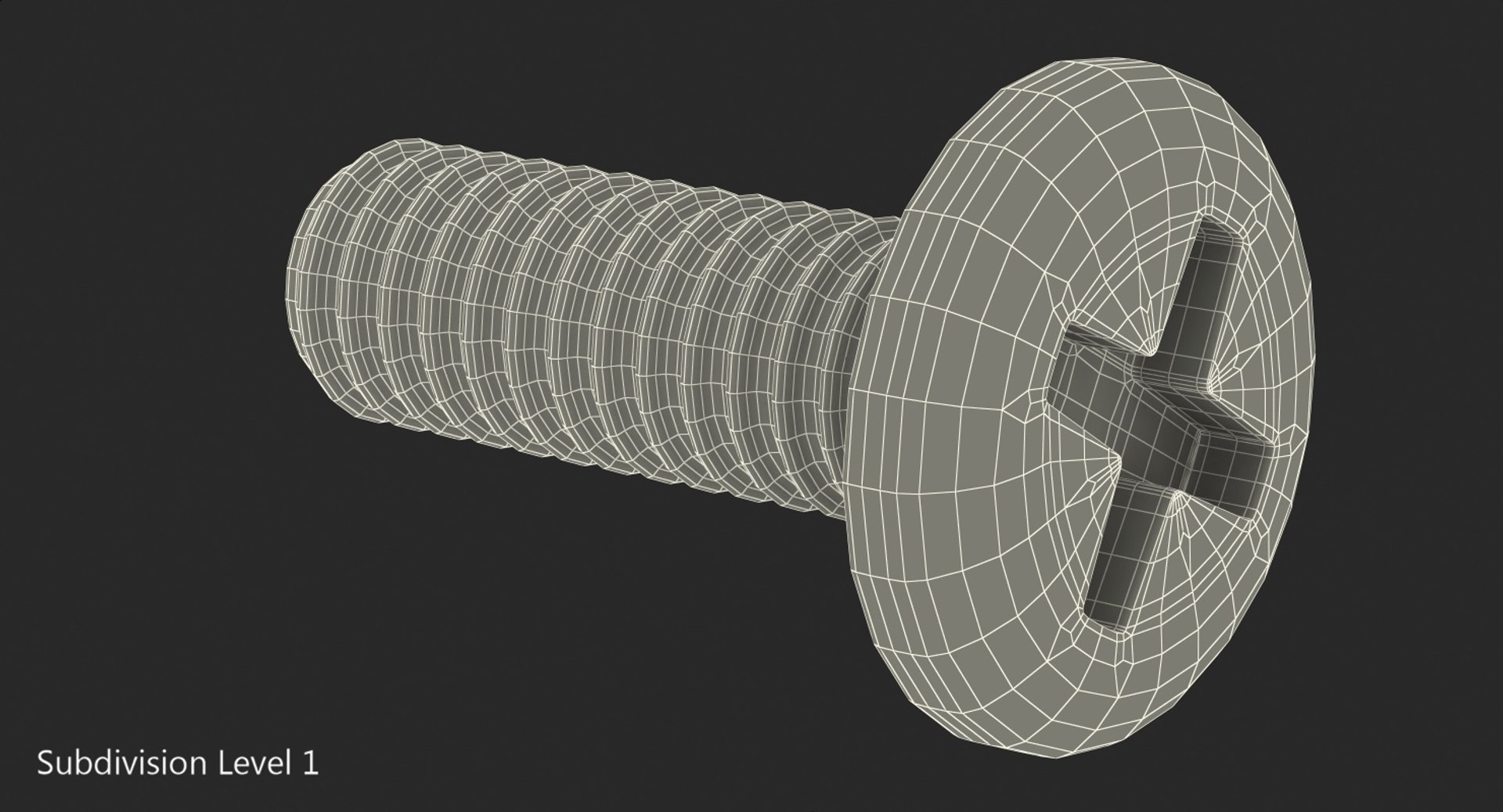 3D Machine Screw Model - TurboSquid 1253350