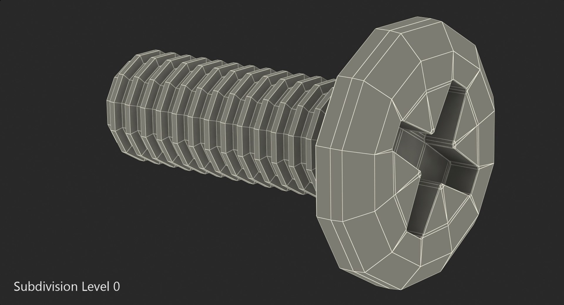 3D Machine Screw Model - TurboSquid 1253350