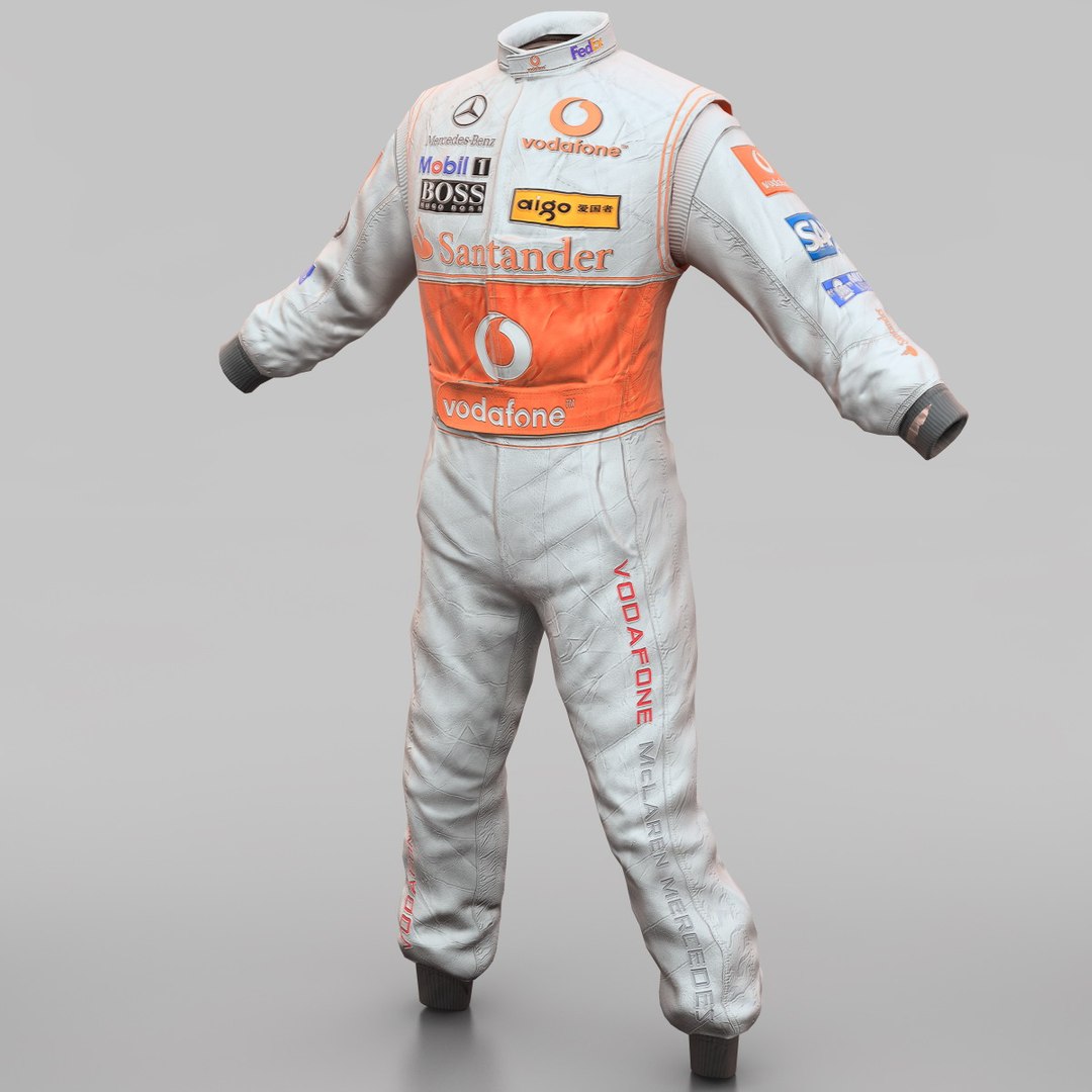 racing driver clothes 2 3d 3ds