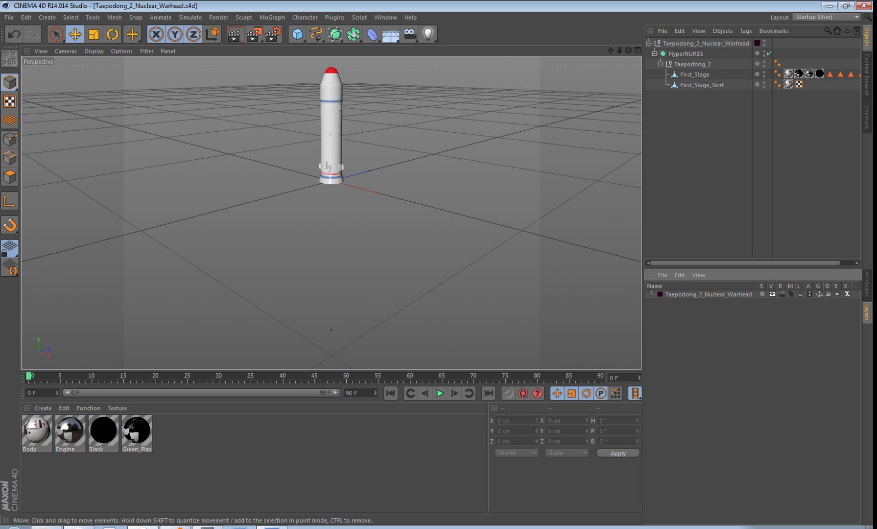 3D Taepodong 2 Nuclear Warhead Model - TurboSquid 1249316